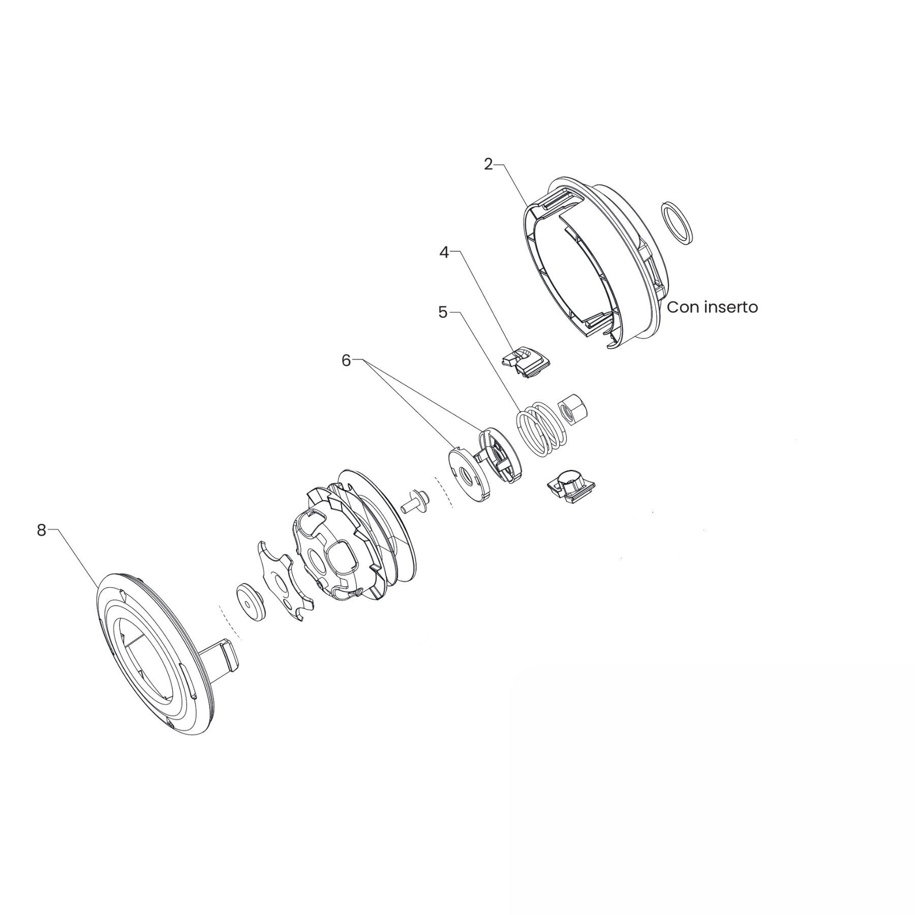20 PCS X Head 130 SHARP M10 x 1.25 SF GF LF